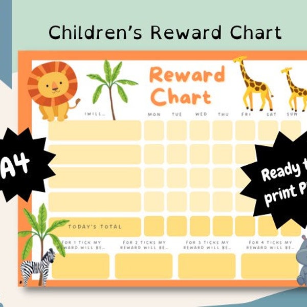 Printable Animal Reward Stickers - Etsy