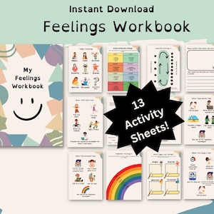 Emotions Worksheets, Feelings Worksheets, Autism Resources, Workbook ...