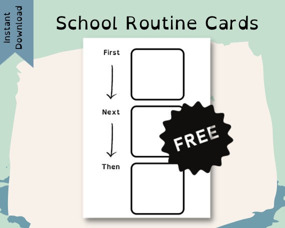 School Routine Visual Timetable, School Daily Schedule, Routine Cards ...