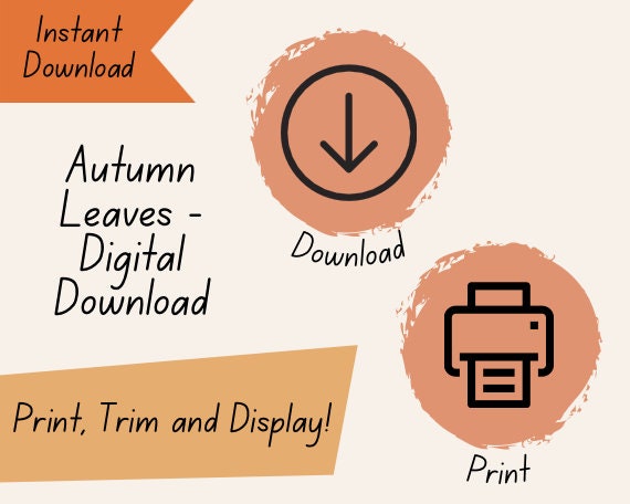 Printable Autumn Leaves, Autumn Photo Bundle, Fall Themed Teacher ...