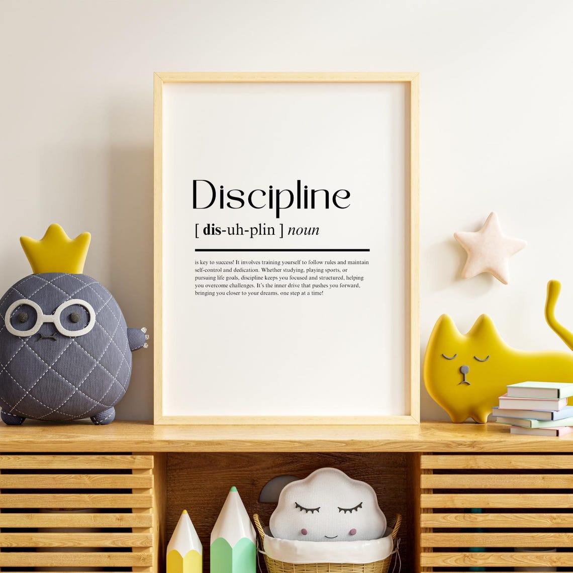 Discipline Definition Printable Wall Art Minimalist Digital Download ...