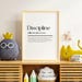 Discipline Definition Printable Wall Art Minimalist Digital Download ...