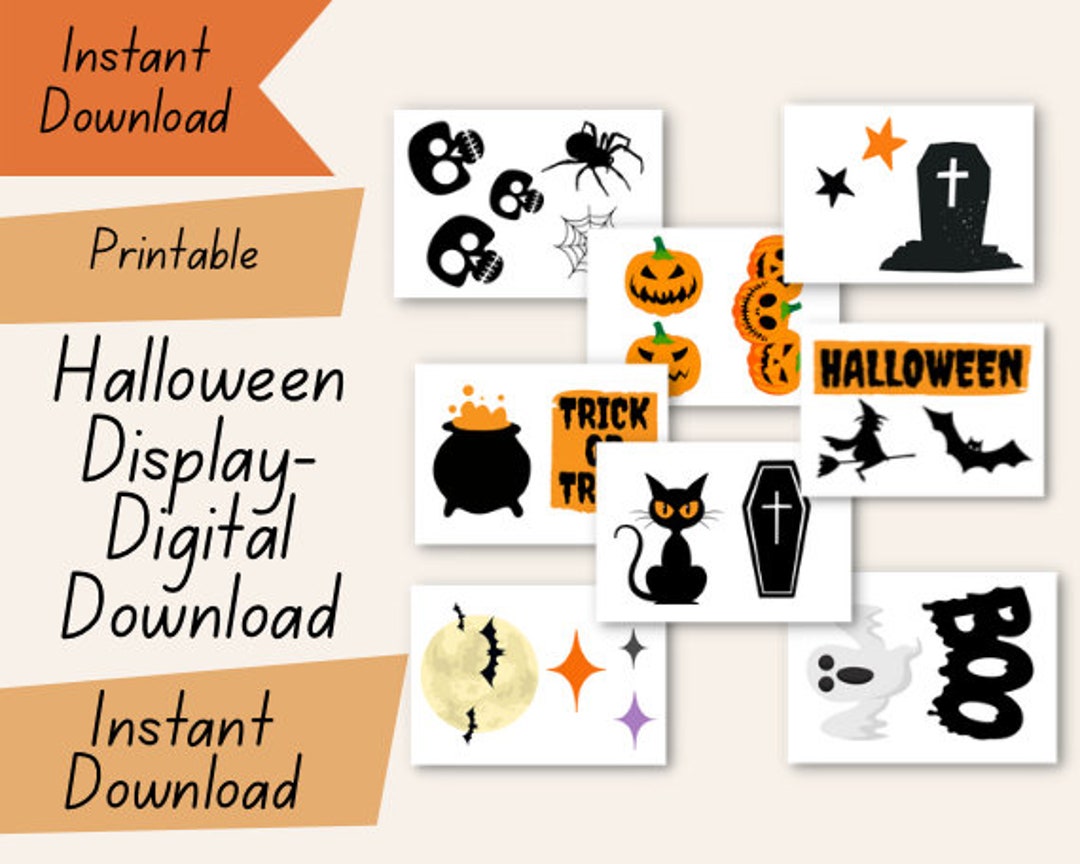Printable Halloween Images, Photo Bundle, Halloween Themed Teacher ...