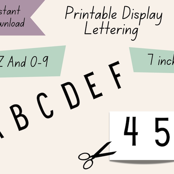Printable Bulletin Board Font - Etsy