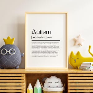 Autism Definition Digital Download Poster A1-A4, Dictionary Style, Fun ...