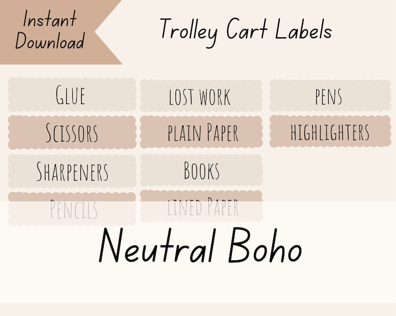 Teacher Trolley Labels, Tray Labels, Organisation Labels, Office Tray ...