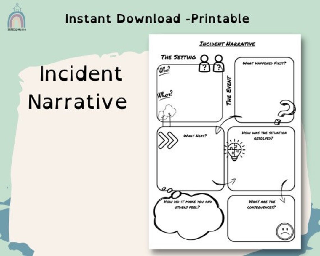 Incident Narrative - Incident Report, Accident Report, Children’s ...