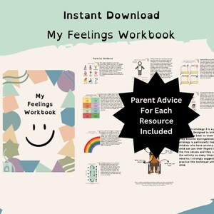 Emotions Worksheets, Feelings Worksheets, Autism Resources, Workbook ...