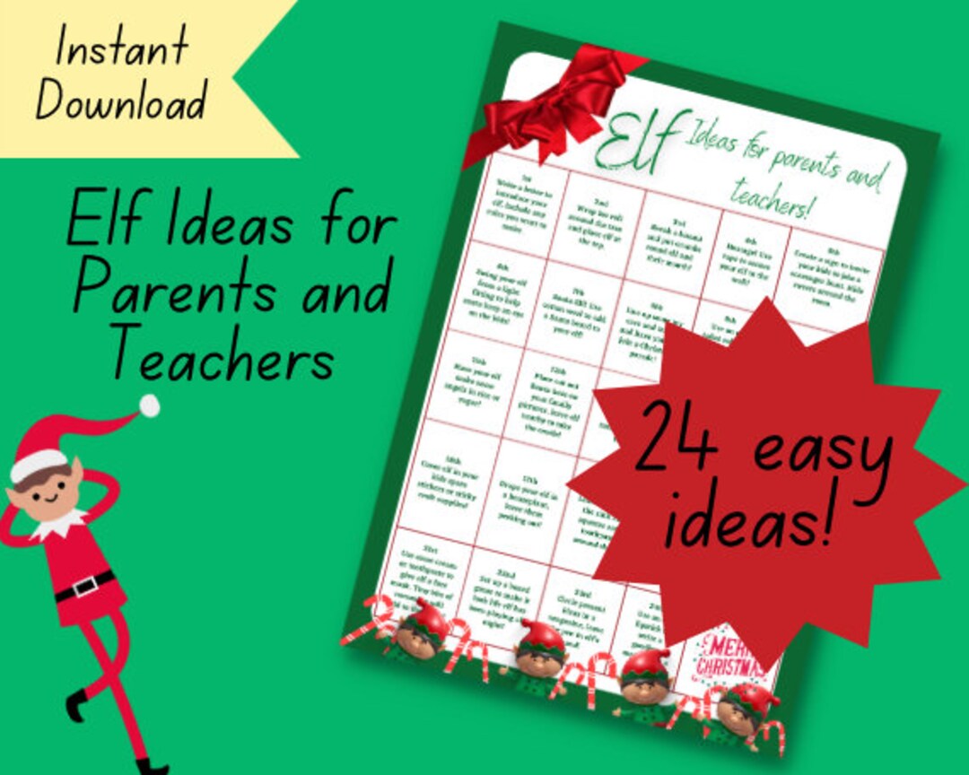 Elf Ideas for Teachers and Parents, Easy and Quick Elf Ideas, Elf Kit ...