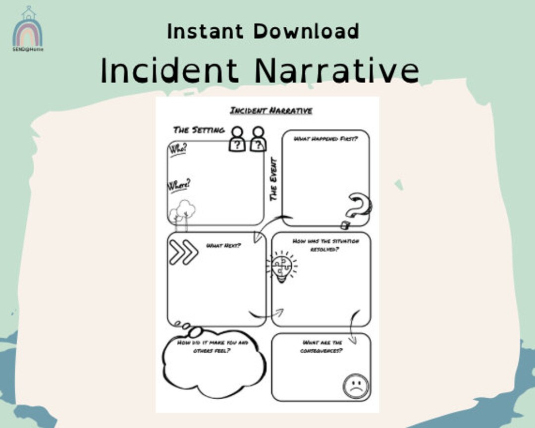 Incident Narrative Incident Report Accident Report - Etsy