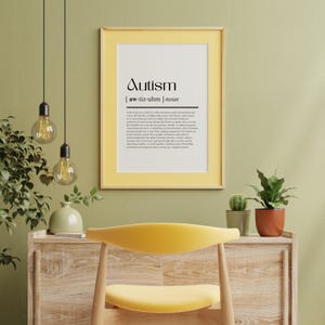 Autism Definition Digital Download Poster A1-A4, Dictionary Style, Fun ...