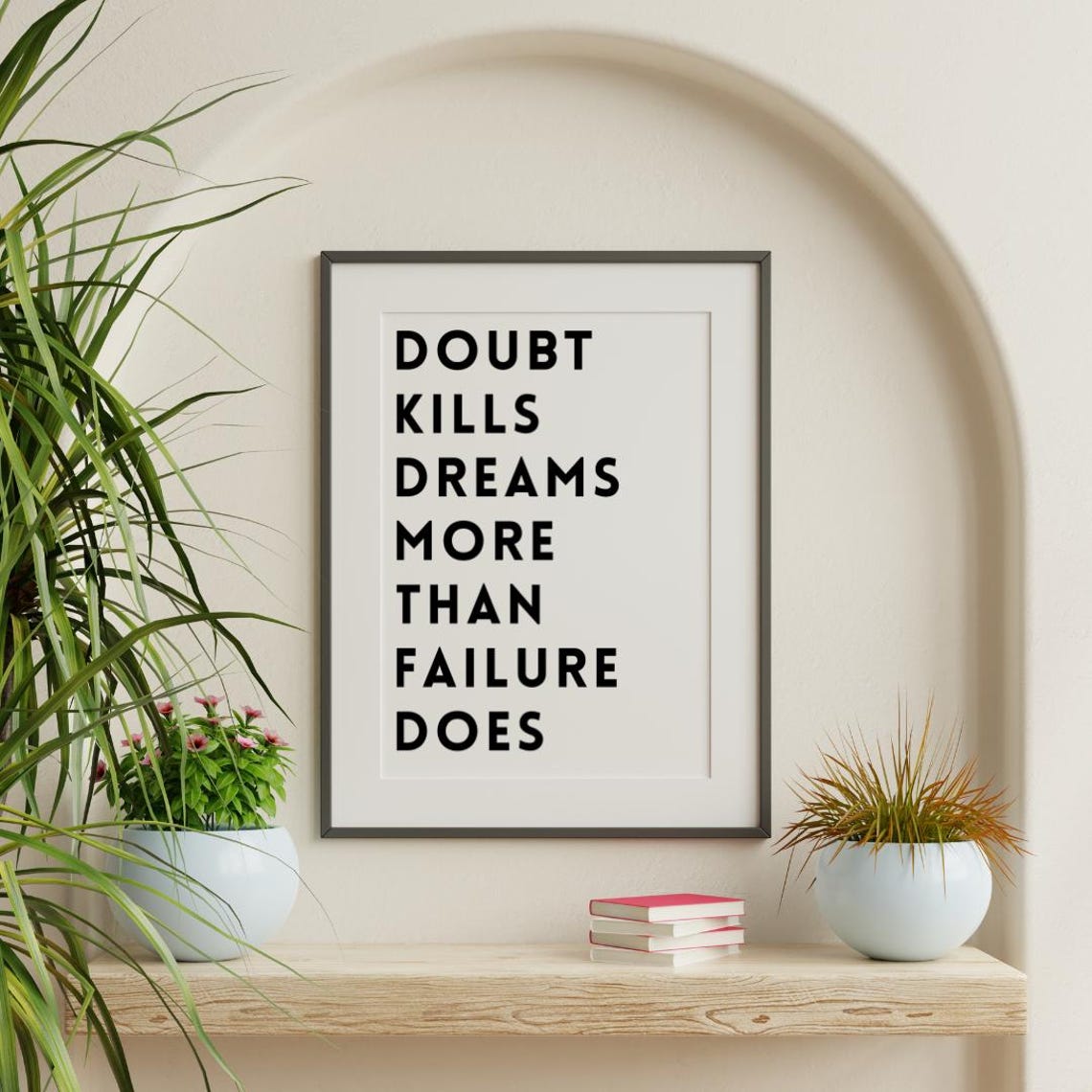 Minimalist Neutral Affirmation Printable Wall Art Motivational Quote ...