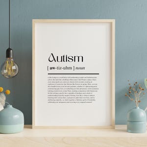 Autism Definition Digital Download Poster A1-A4, Dictionary Style, Fun ...