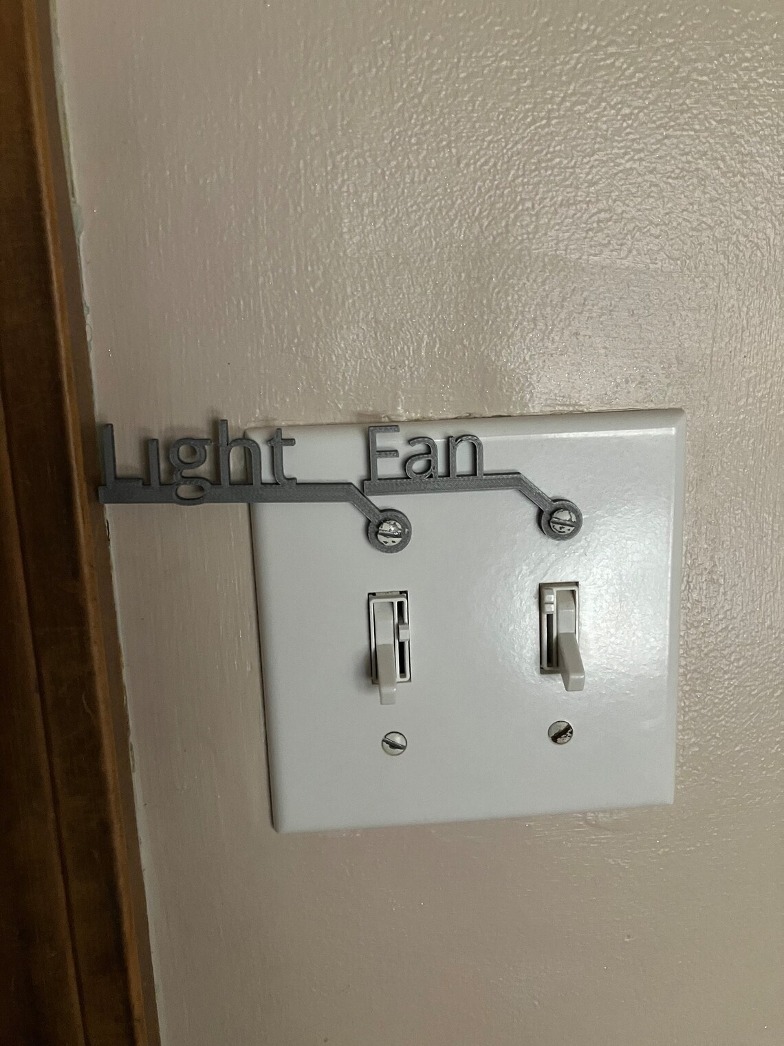 3D Printed Light Switch Labels - Etsy