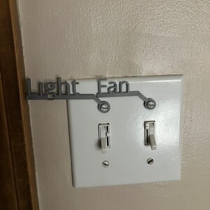 3D Printed Light Switch Labels - Etsy