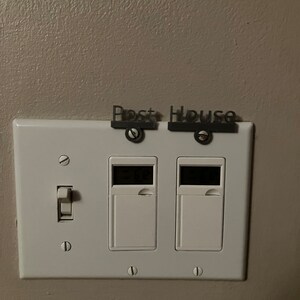 3D Printed Light Switch Labels - Etsy