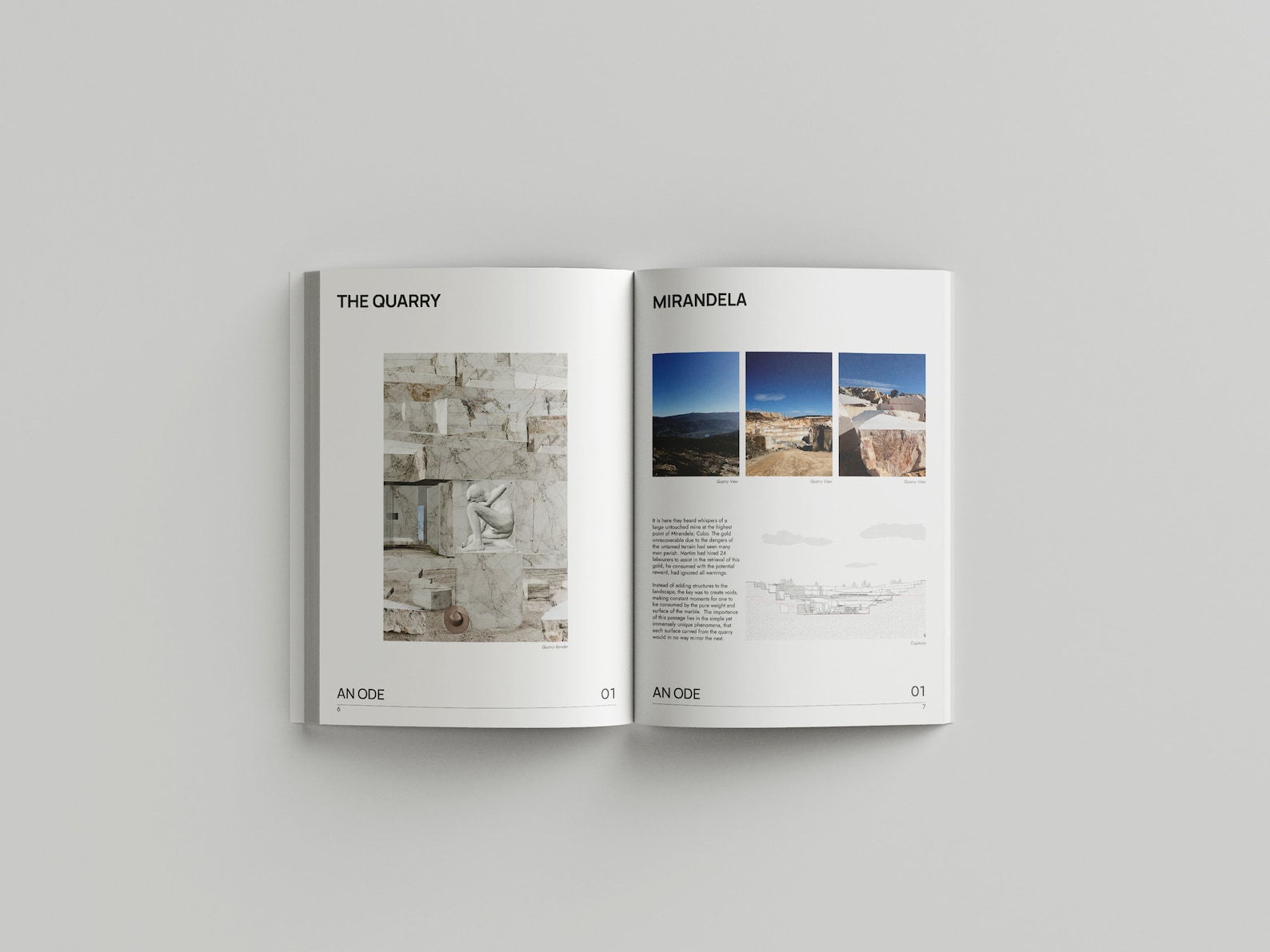 Portfolio Template | Minimalist Layout | Architecture | Magazine ...
