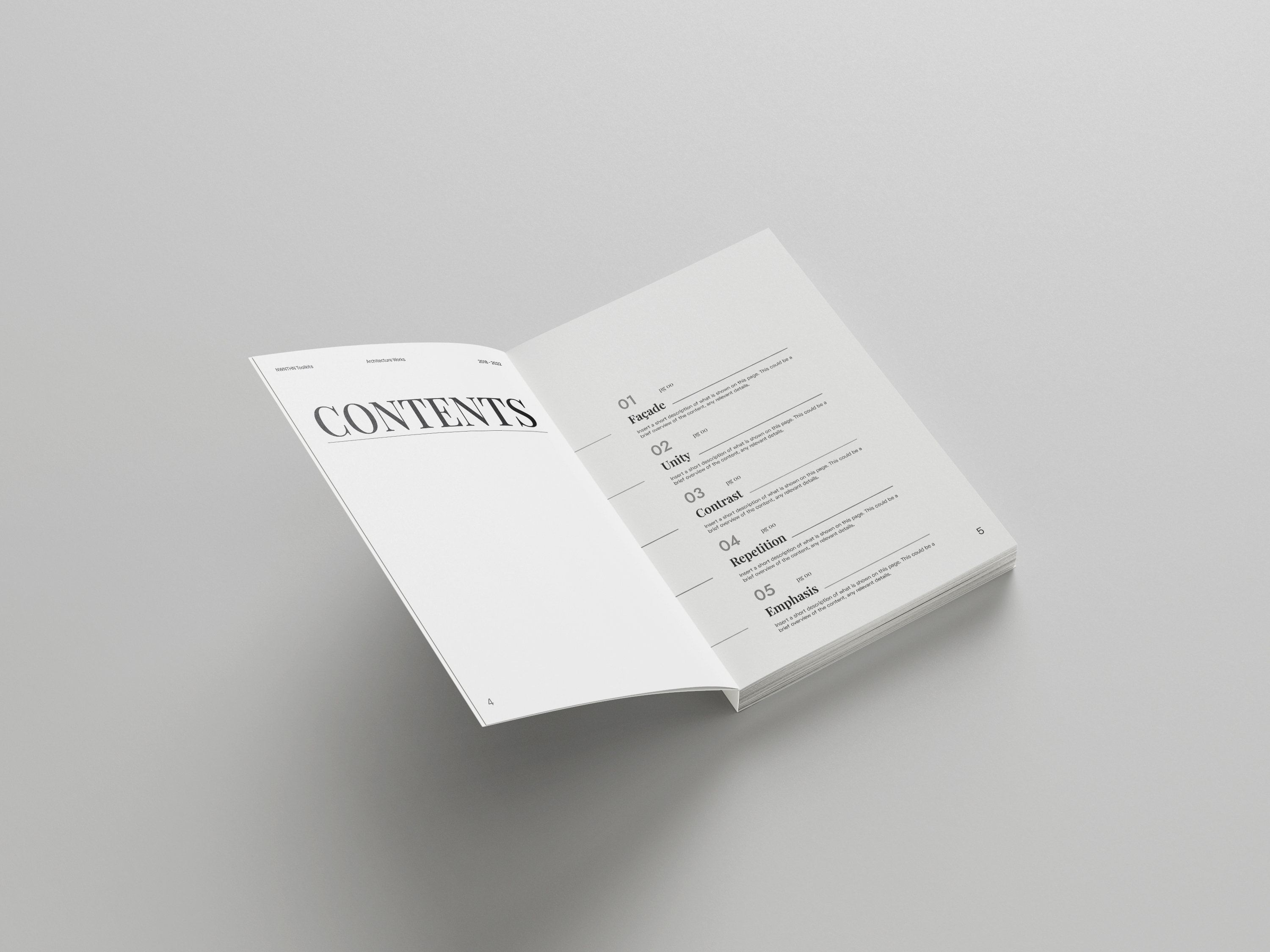 Portfolio Template | Minimalist Layout | Architecture | Magazine ...