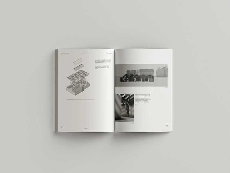 Portfolio Template | Minimalist Layout | Architecture | Magazine ...
