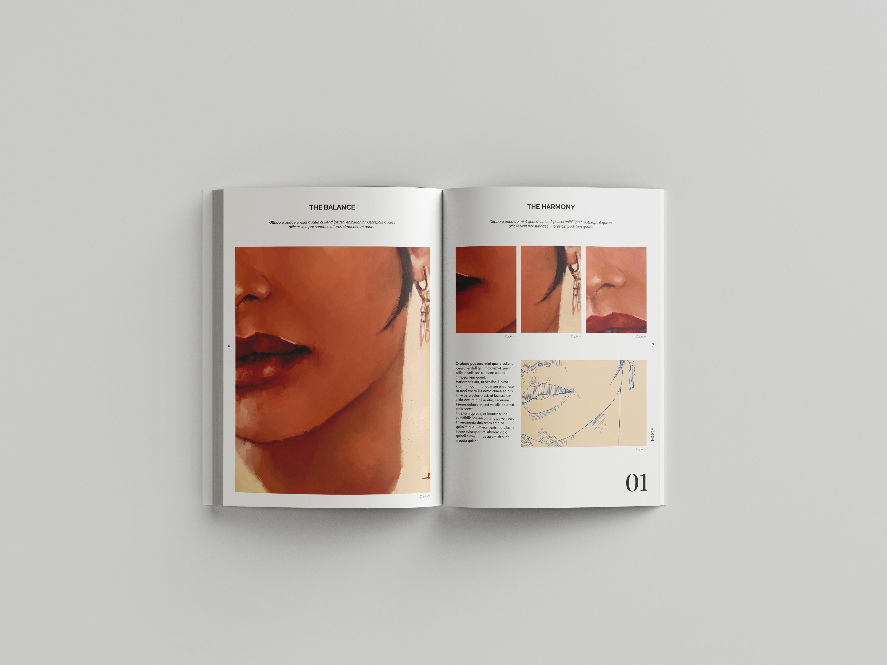 Minimalist Portfolio Template: A4 Indesign (digital Download) - Etsy