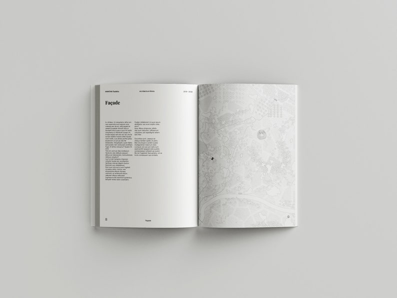 Plantilla de portafolio / Diseño minimalista / Arquitectura / Revista ...