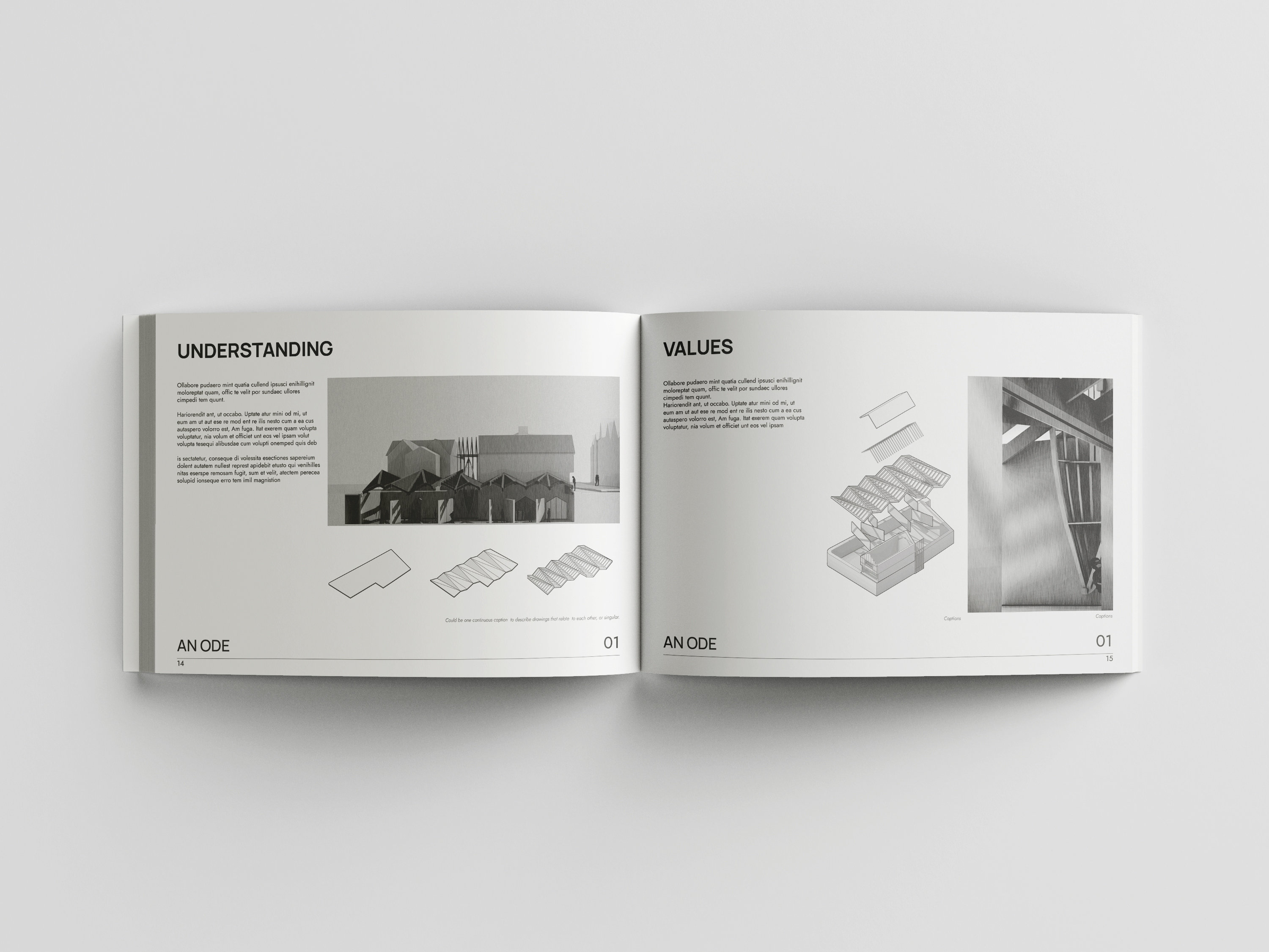 Plantilla de portafolio / Diseño minimalista / Arquitectura / Revista ...