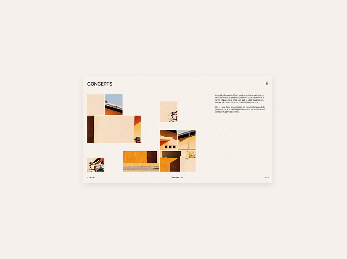 Minimalist Indesign Presentation Template: Pitch Deck, Architecture ...