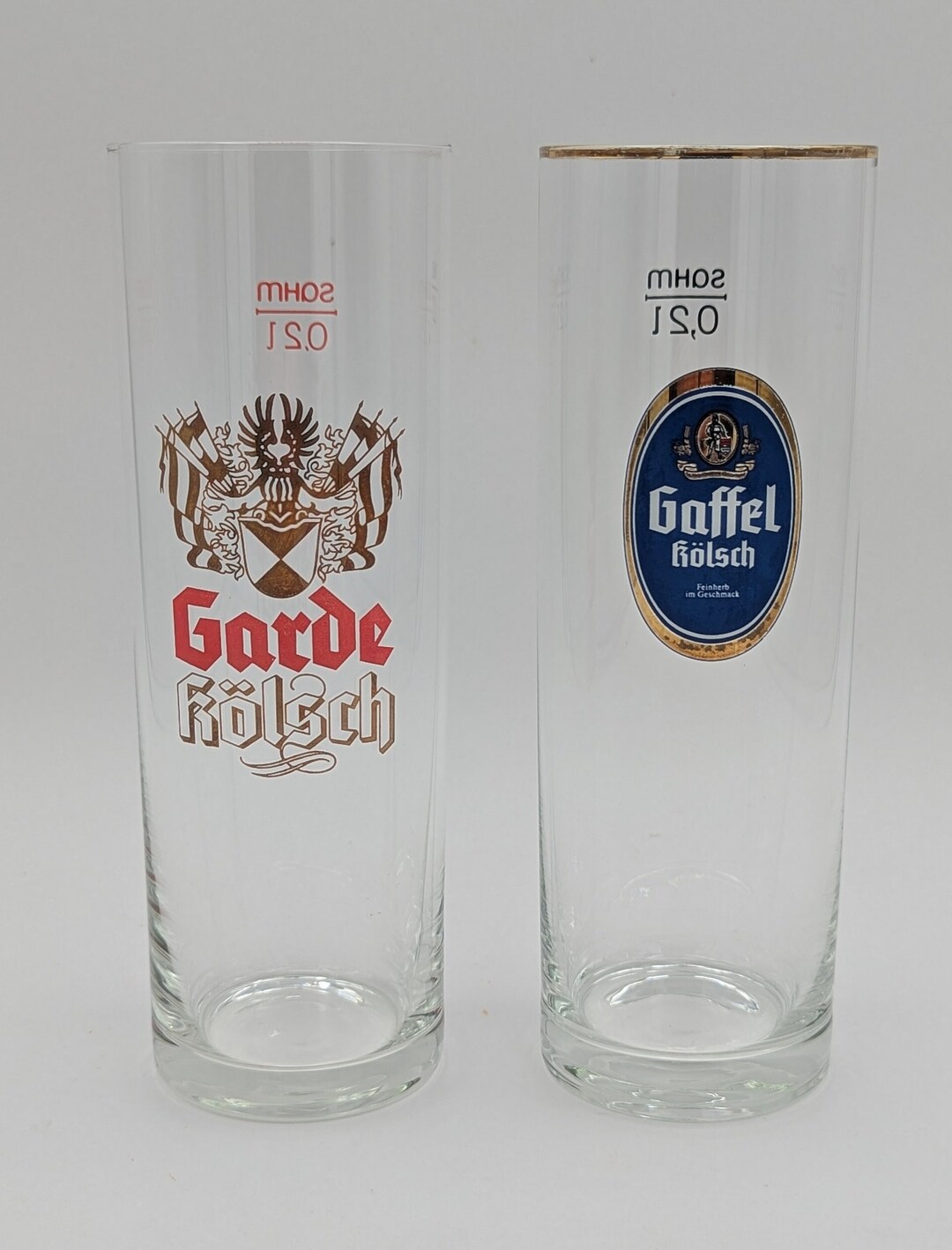 Traditional Kölsch Beer 0.2 Liter Stange Glasses Set – Gaffel Kölsch ...
