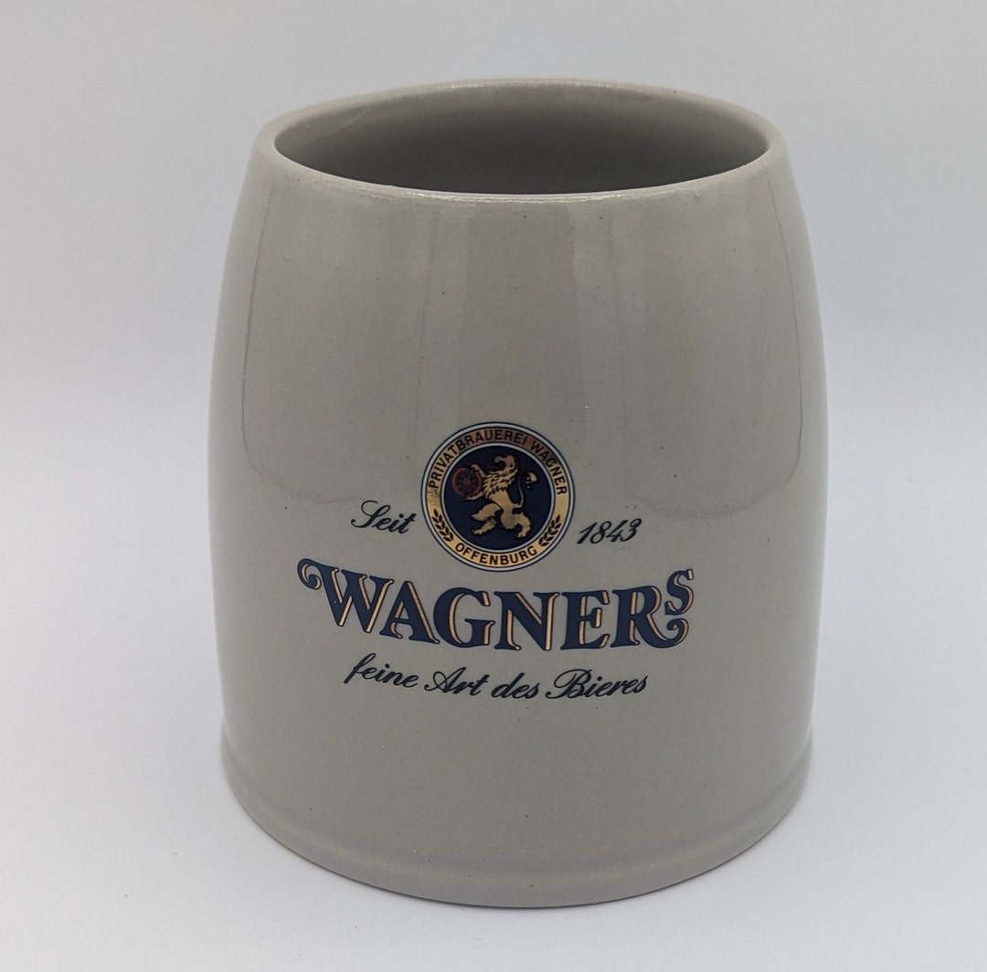 Rare Vintage Wagner Brewery German Stoneware Beer Mug - Half Liter - Etsy