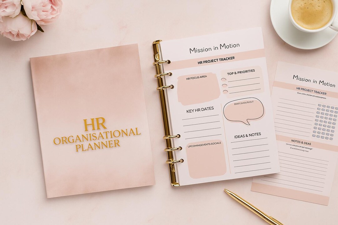 HR Organiser Planner | Printable HR Strategy Planning Template ...