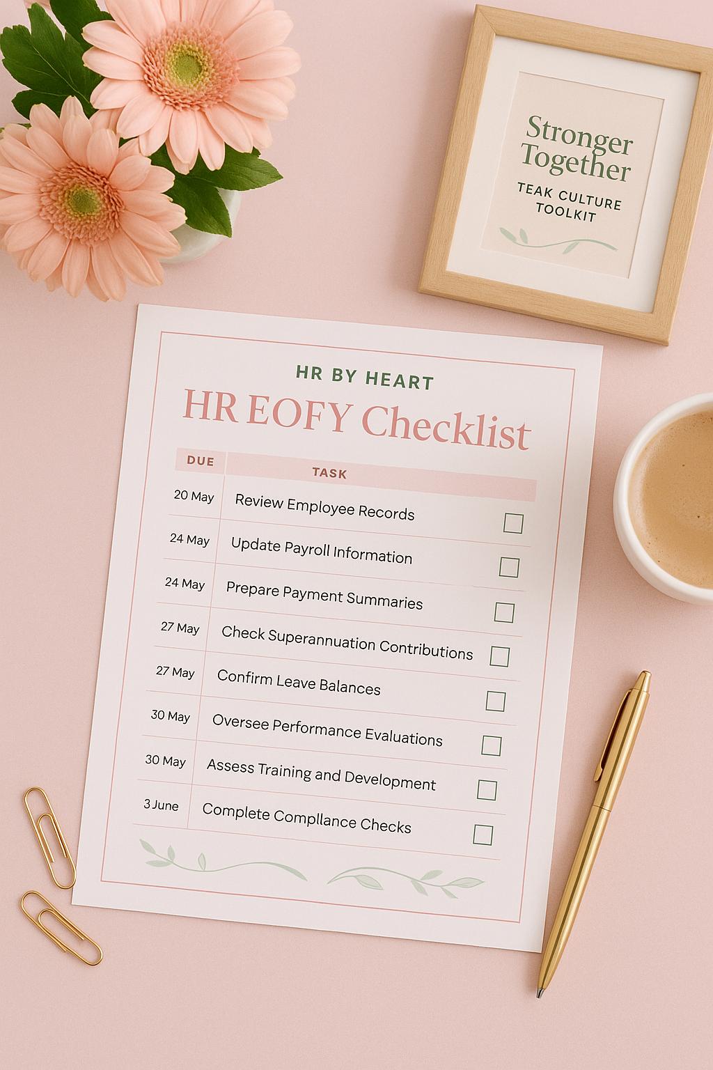 HR EOFY Checklist | End of Financial Year HR Guide | Employee File ...