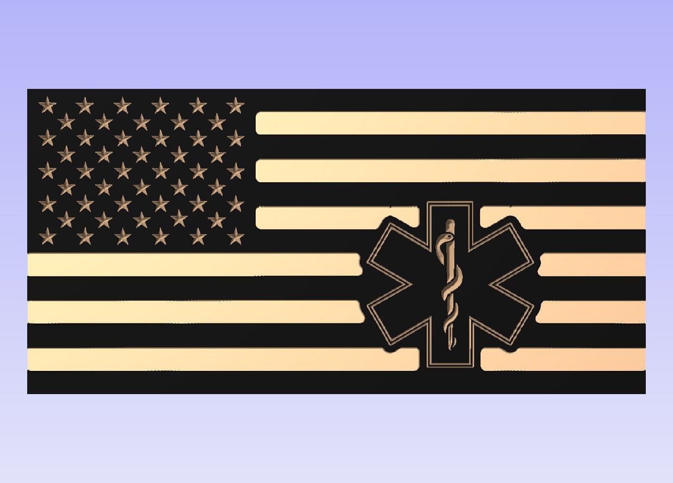 EMT USA Flag SVG - Etsy
