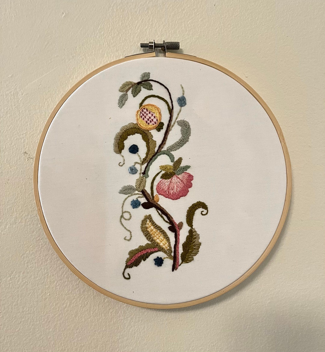 Jacobean Embroidery Design - Etsy