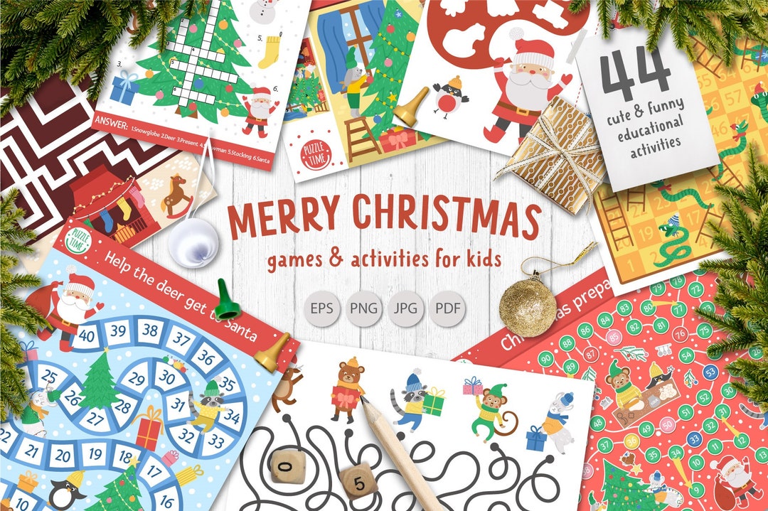 44 Christmas Games MEGA BUNDLE, Printable Christmas Party Games ...