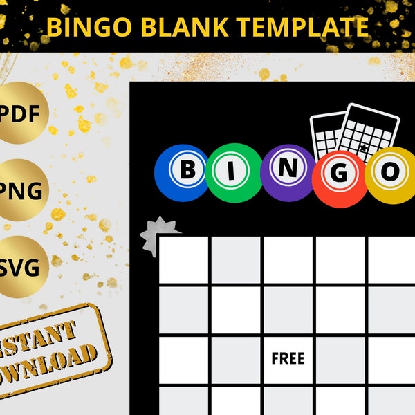 Blank Bingo - Etsy