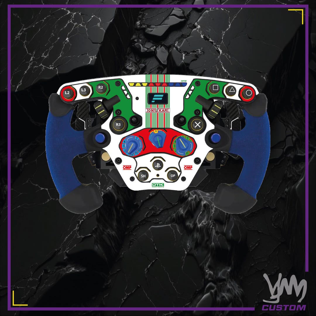 Stickers for Complete Fanatec Podium Steering Wheel - Tony Kart Custom ...