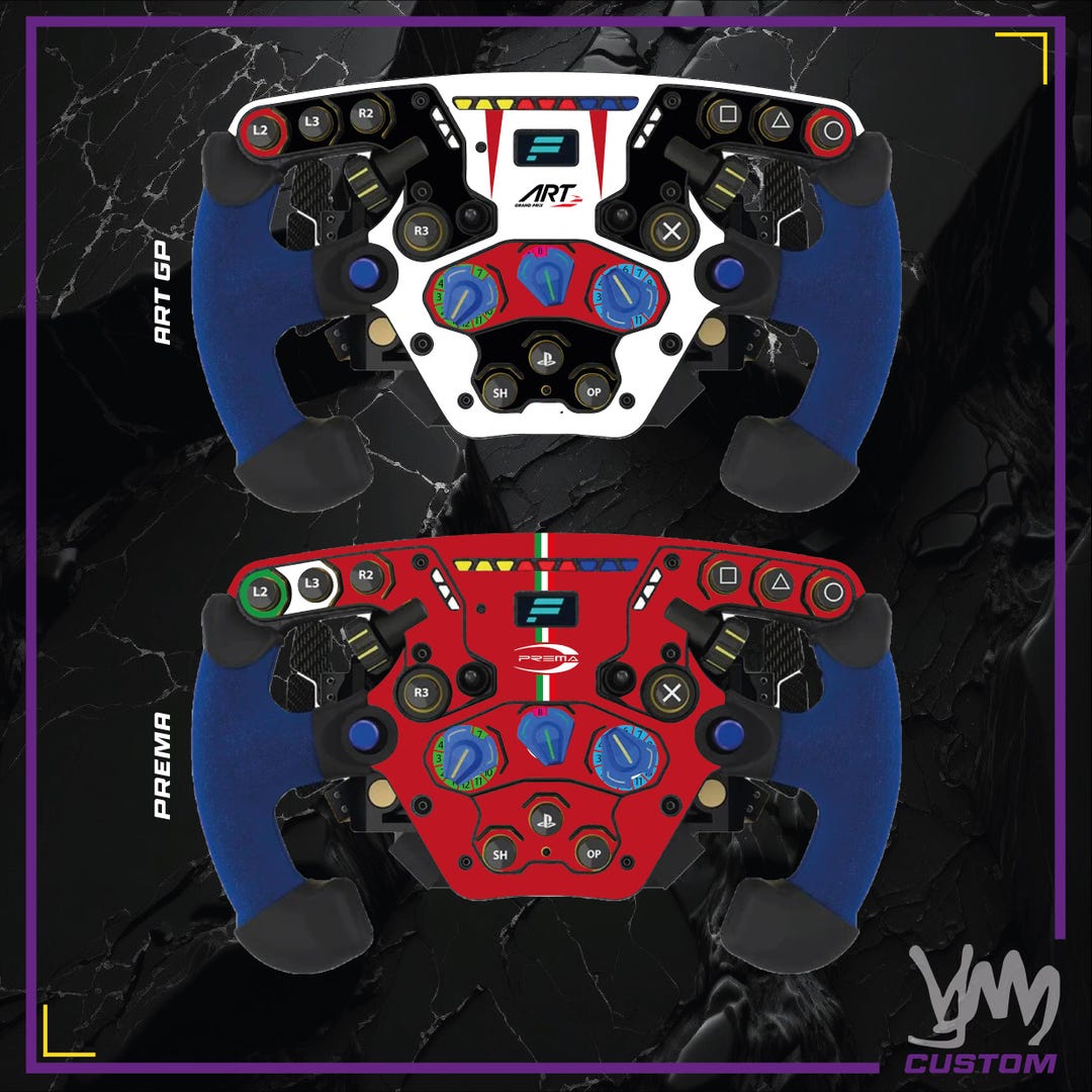 Fanatec Podium Complete Steering Wheel Stickers Team F2 of Your Choice ...