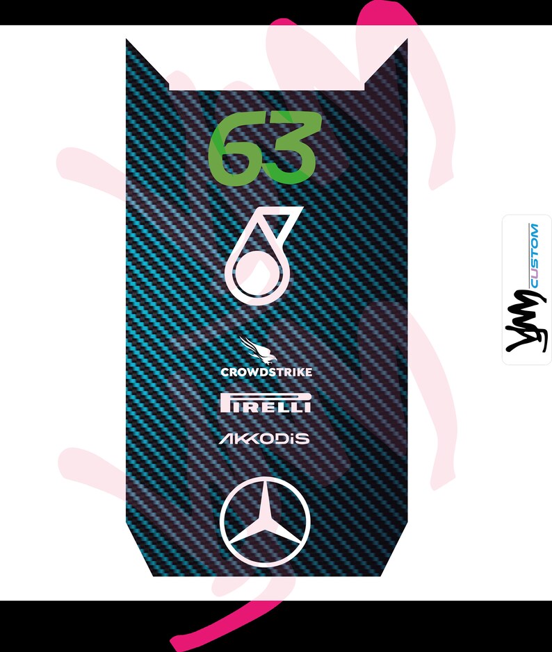 Stickers Mercedes AMG Petronas F1 Lewis Hamilton 44 George - Etsy