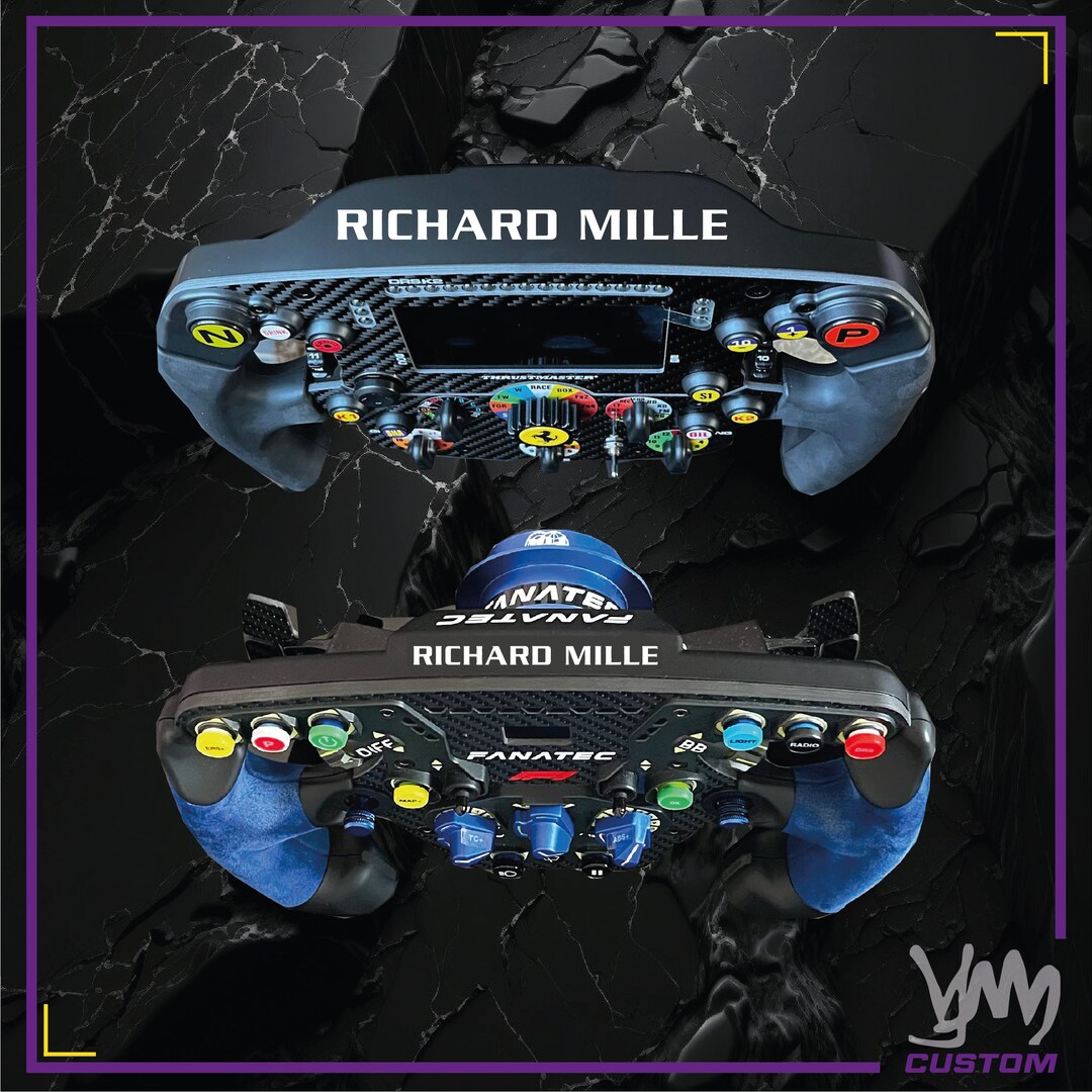 Richard Mille Sticker for Thrustmaster SF1000 Steering Wheels / Add-on ...