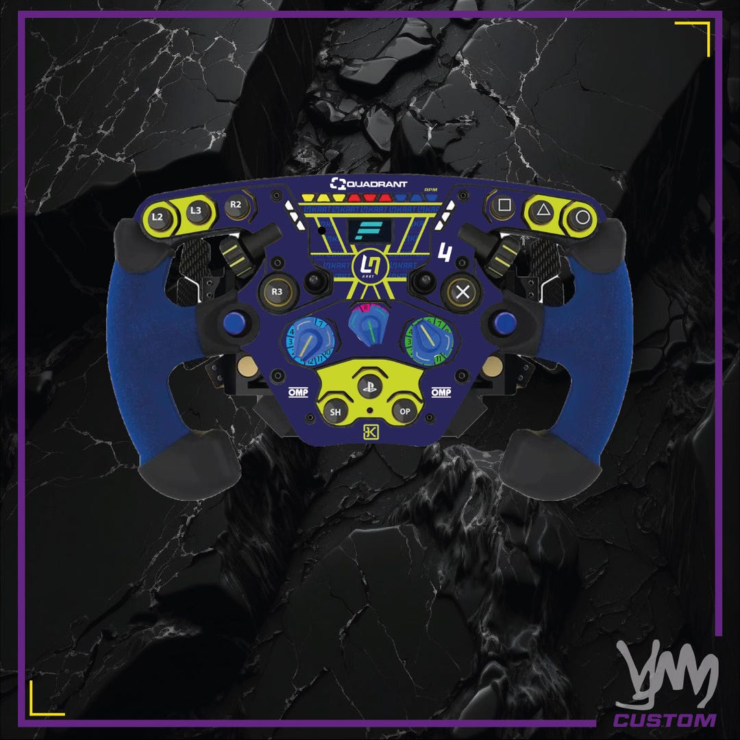 Stickers for Complete Steering Wheel Fanatec Podium LN Kart Custom OTK ...