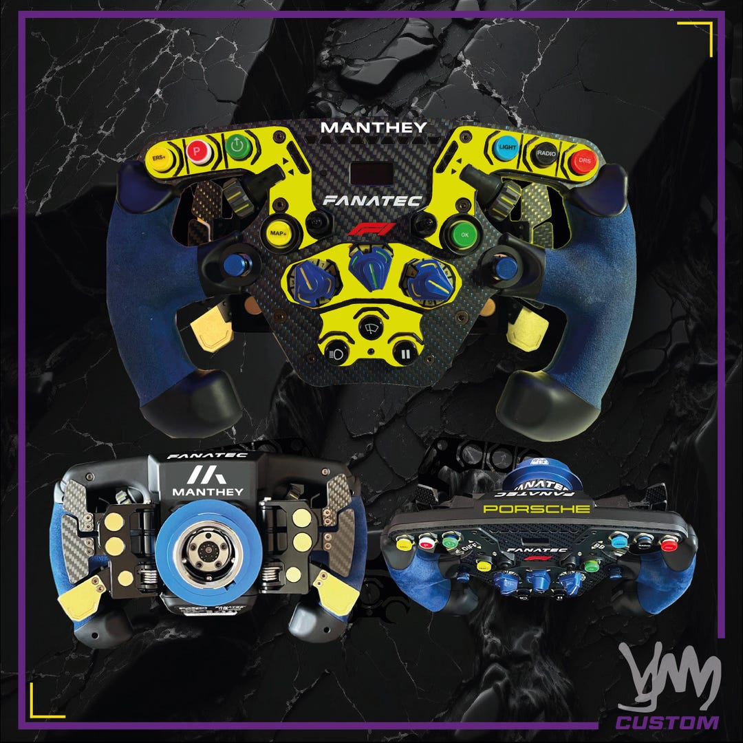 Manthey Racing Stickers for Fanatec Podium Steering Wheel (complete ...