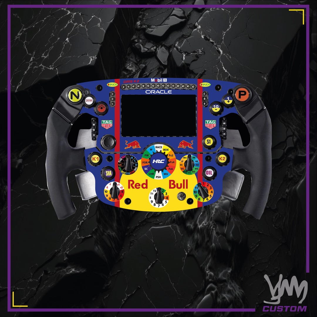 Thrustmaster SF1000 Complete Steering Wheel Stickers - Oracle RB Racing ...