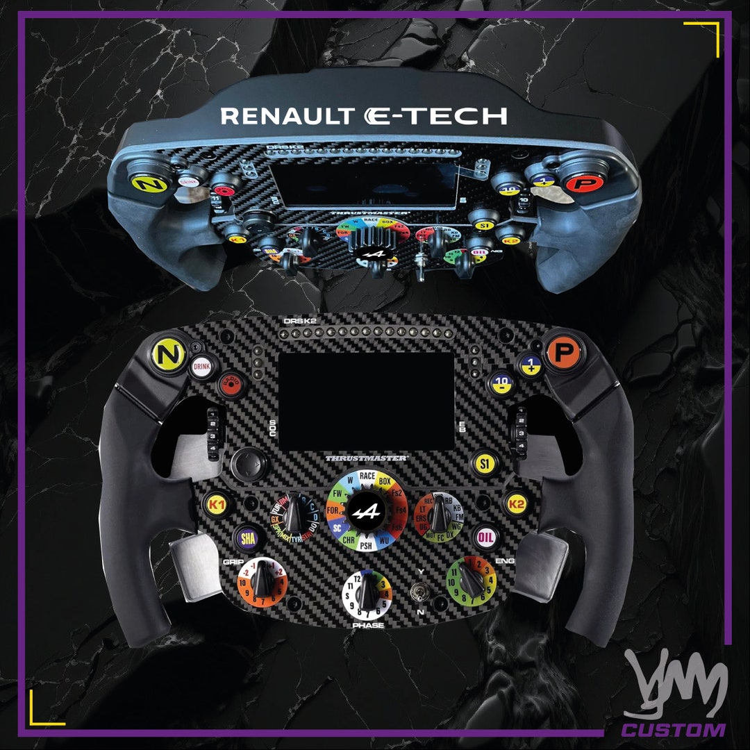 Alpine F1 Steering Wheel Sticker Pack renault E Tech for Thrustmaster ...