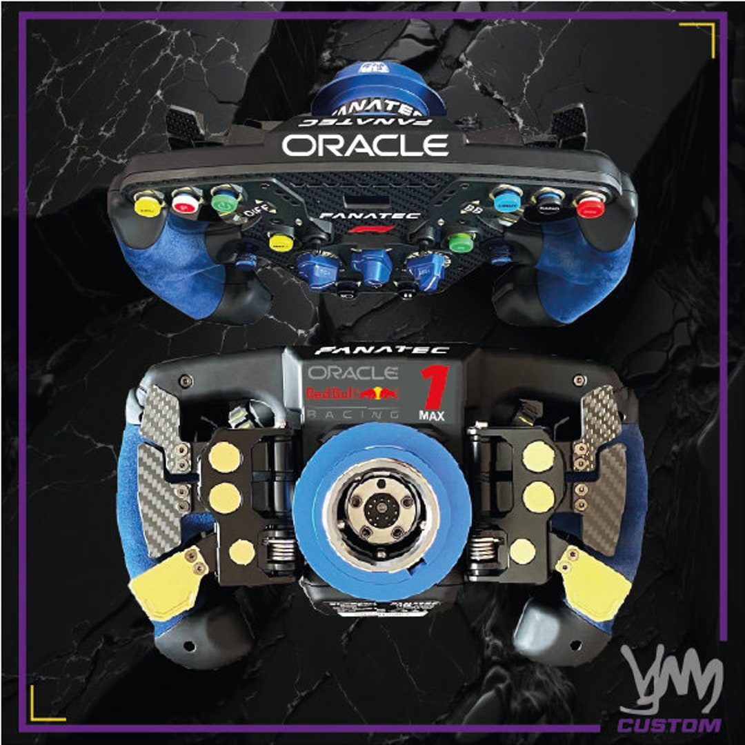 Max Verstappen back Oracle above Steering Wheel Sticker Pack for ...