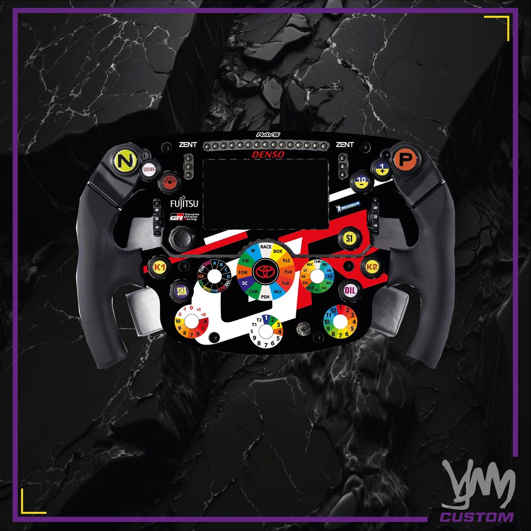 Thrustmaster SF1000 Complete Steering Wheel Stickers - Toyota GR WEC - Etsy