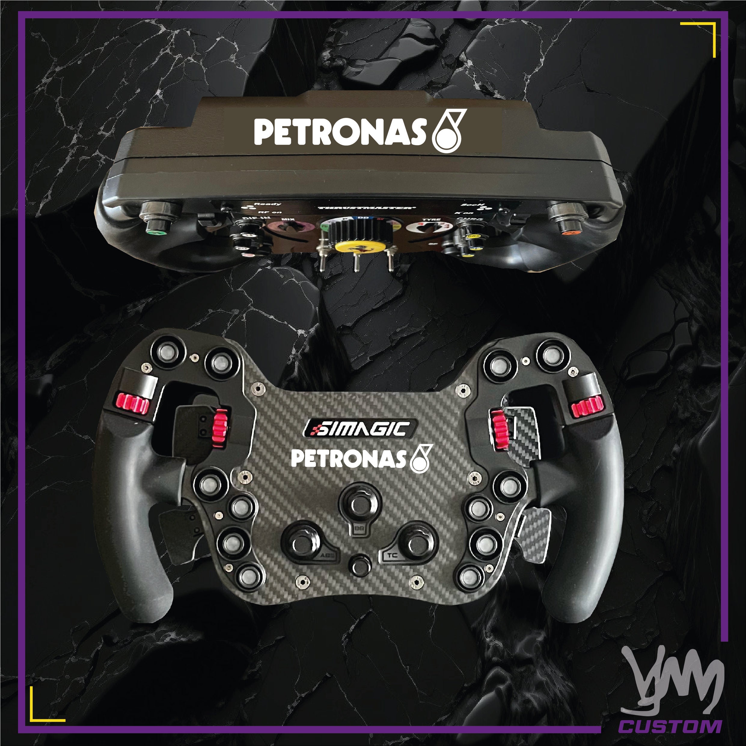 Petronas Sticker for Thrustmaster SF1000 / Add-on Steering Wheels ...