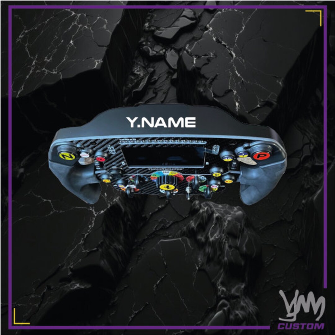 Personalized Name Sticker for Thrustmaster Ferrari SF1000 F1 Steering ...