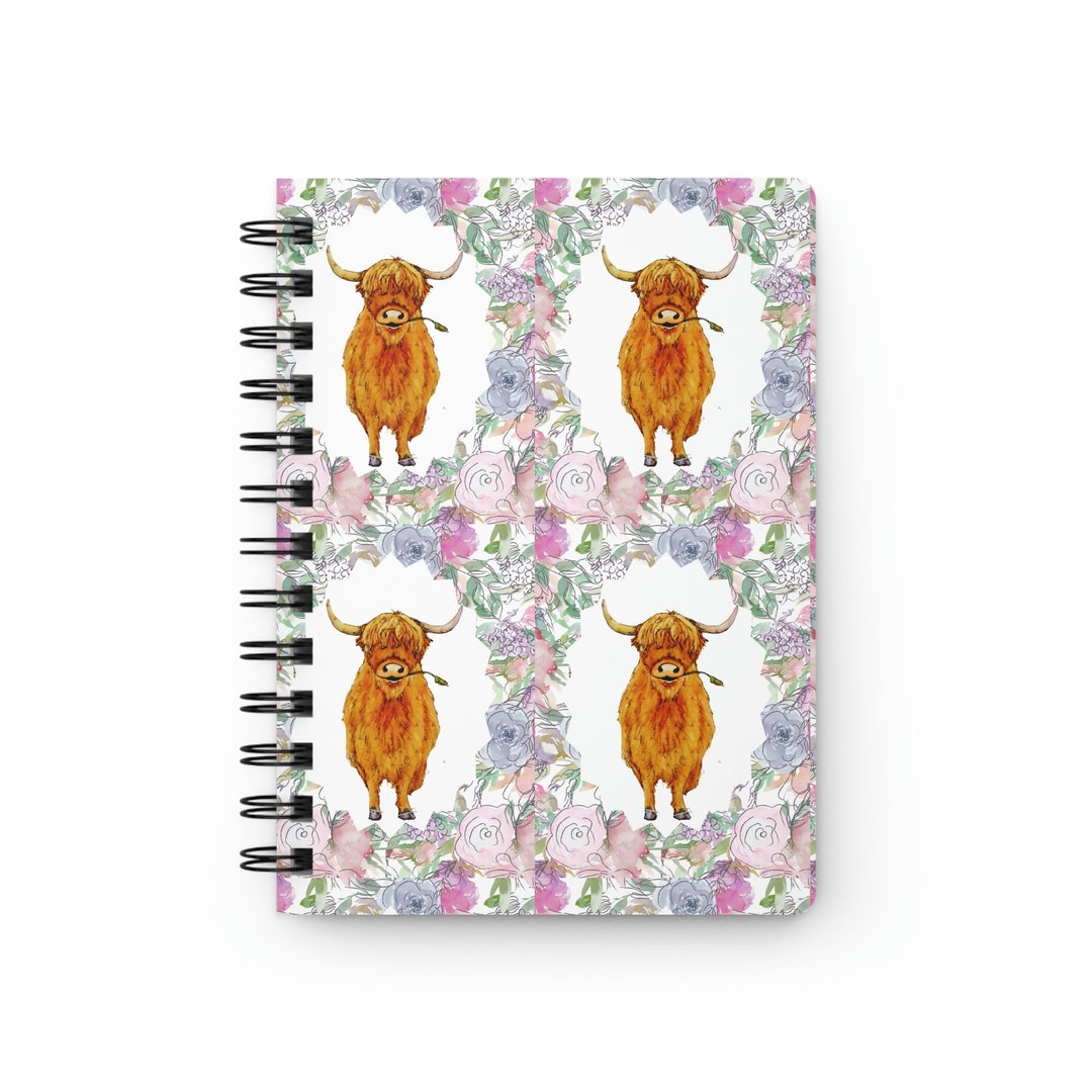 Highland Cow Journal Cute Coffee Journal Cow Journal Cow - Etsy