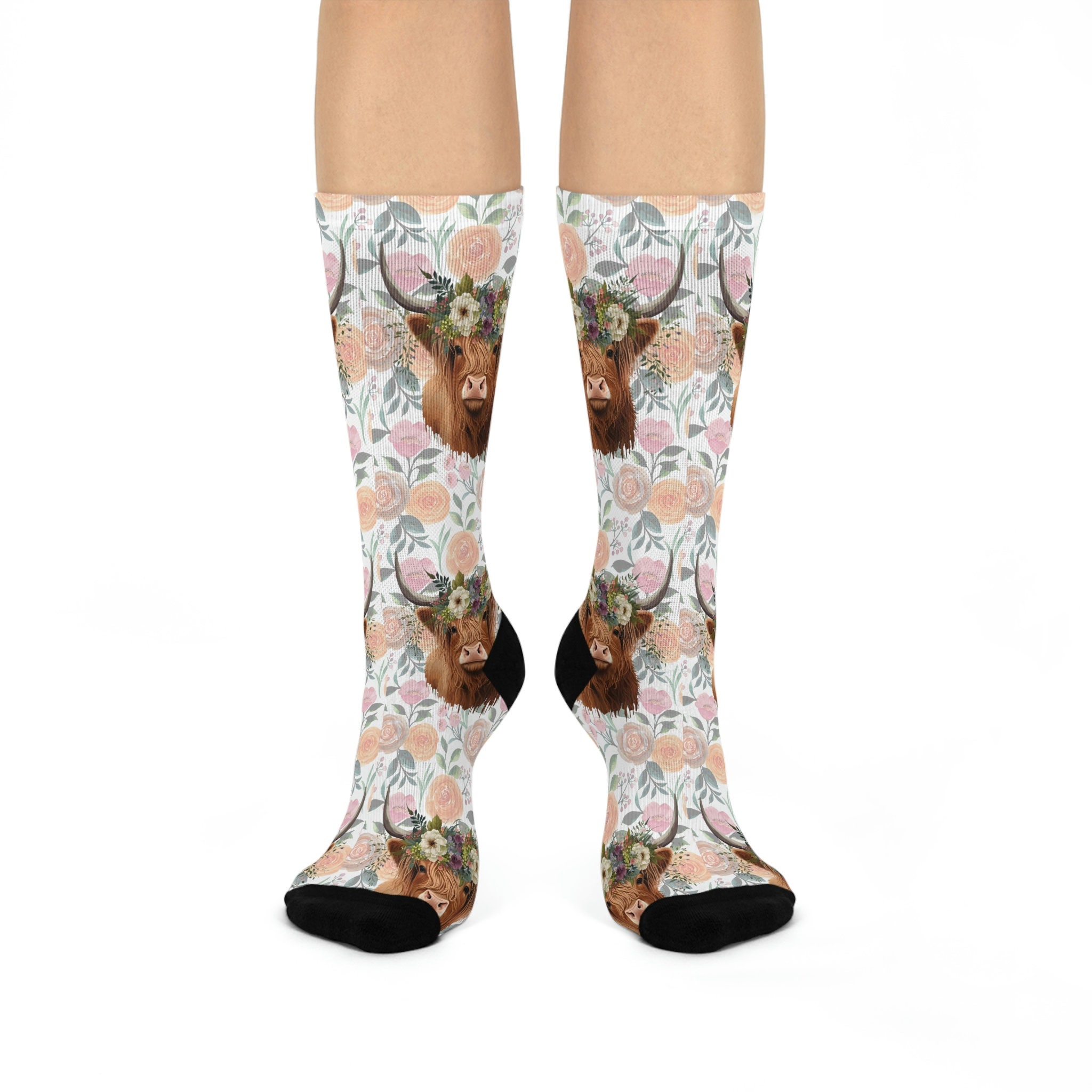 Highland Cow Socks Cow Lover Gift Scottish Highland Socks Gift - Etsy