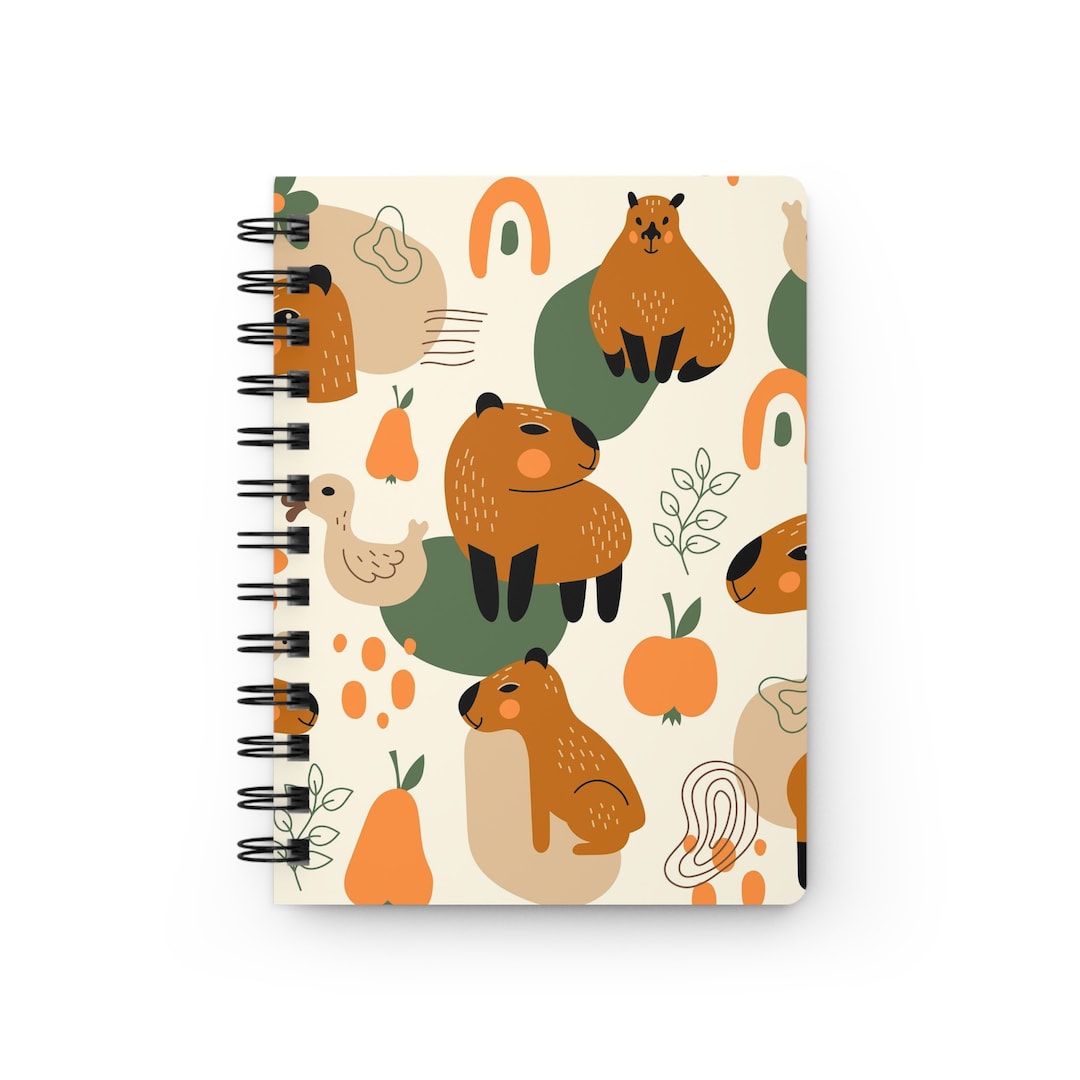 Capybara Notebook Capy Blank Writing Journal Book for Notes Cute ...